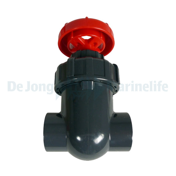 PVC Gate Valves / Stop Valve gray/red 50mm – Heevis